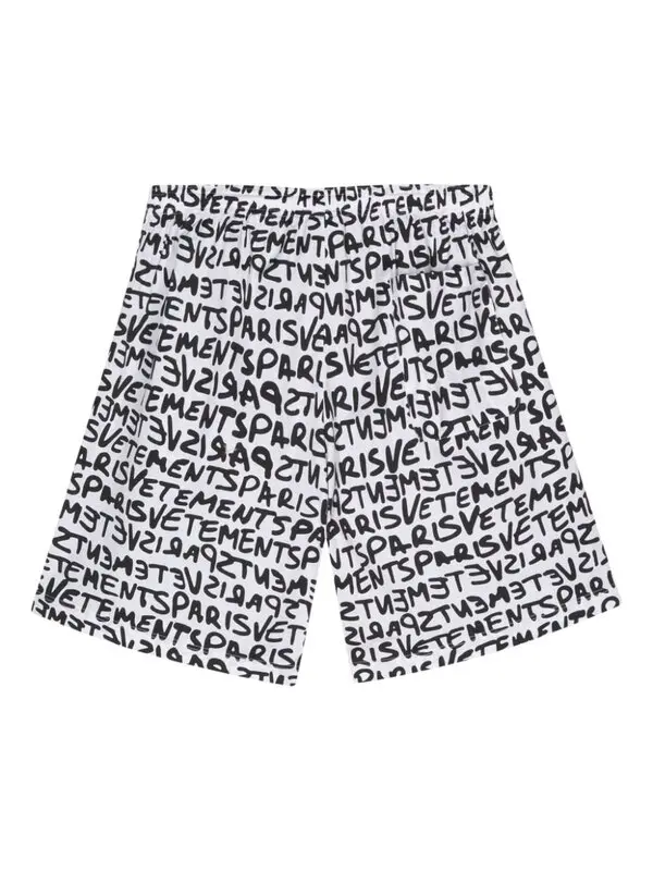 Vetements Logo-print Cotton Shorts
