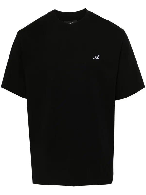 Axel Arigato Logo-embroidered T-shirt - Black
