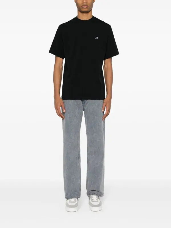 Axel Arigato Logo-embroidered T-shirt - Black