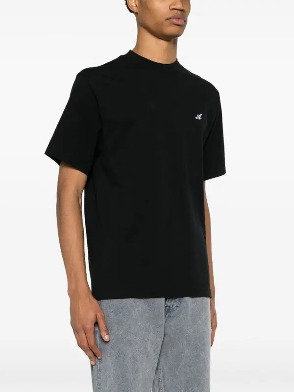 Axel Arigato Logo-embroidered T-shirt - Black