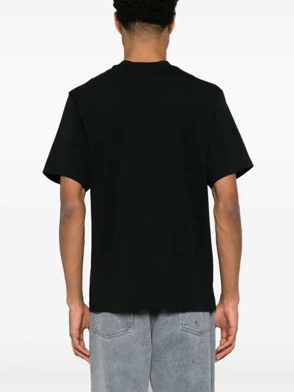 Axel Arigato Logo-embroidered T-shirt - Black