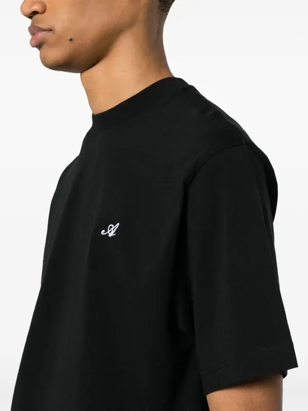 Axel Arigato Logo-embroidered T-shirt - Black