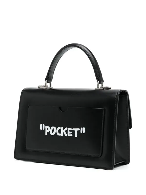 Off-White Jitney 1.4 Leather Tote - Black