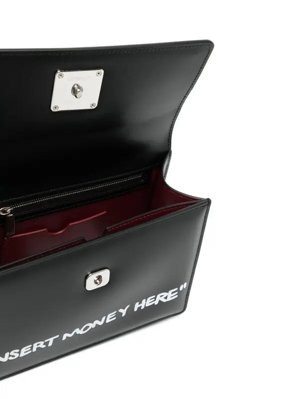 Off-White Jitney 1.4 Leather Tote - Black