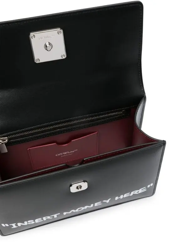 Off-White Jitney 1.4 Leather Tote - Black