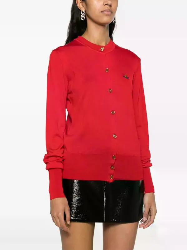 VIVIENNE WESTWOOD Fine-knit Cardigan - Red