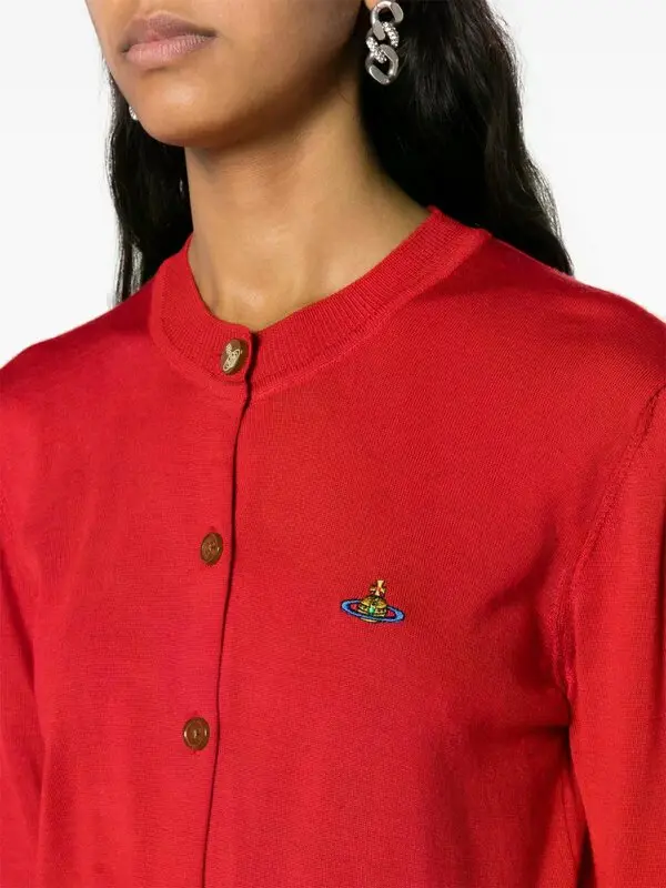 VIVIENNE WESTWOOD Fine-knit Cardigan - Red