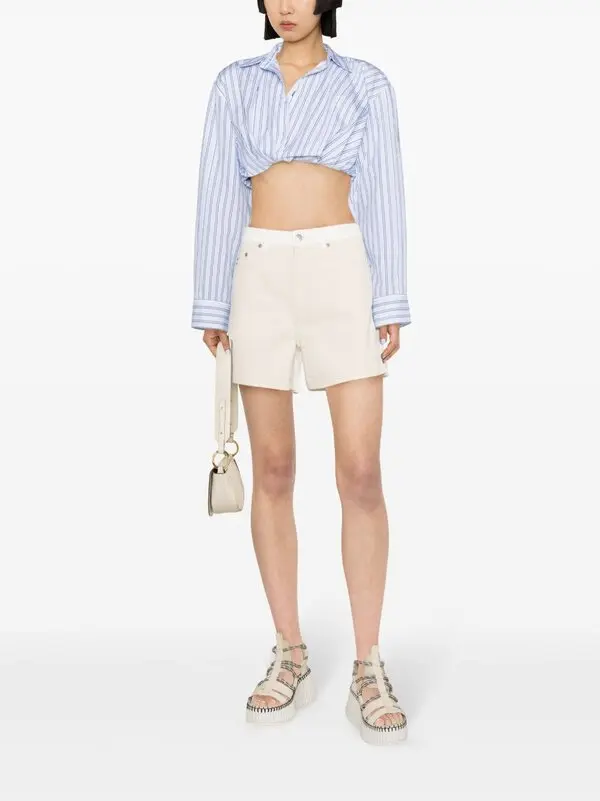 Stella McCartney Two-tone Denim Shorts