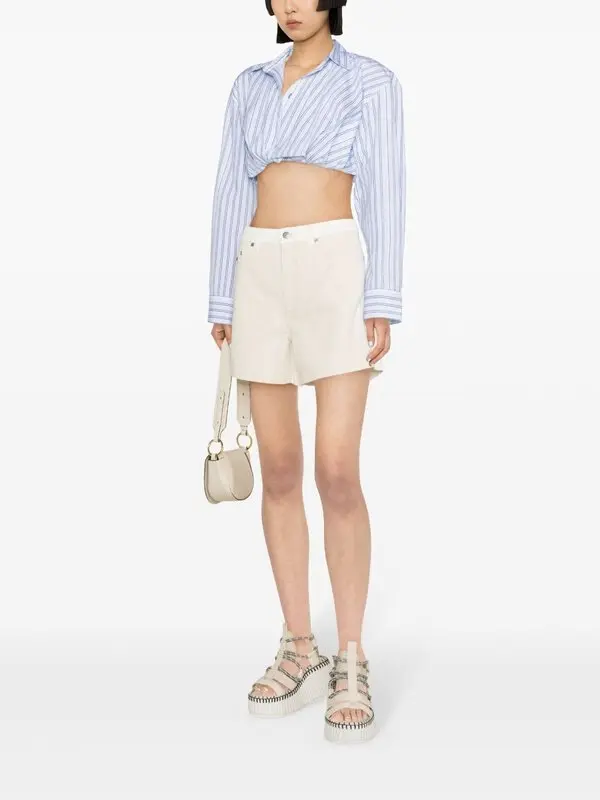 Stella McCartney Two-tone Denim Shorts