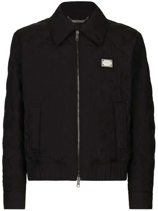 Dolce & Gabbana Diamond-quilted Bomber Jacket