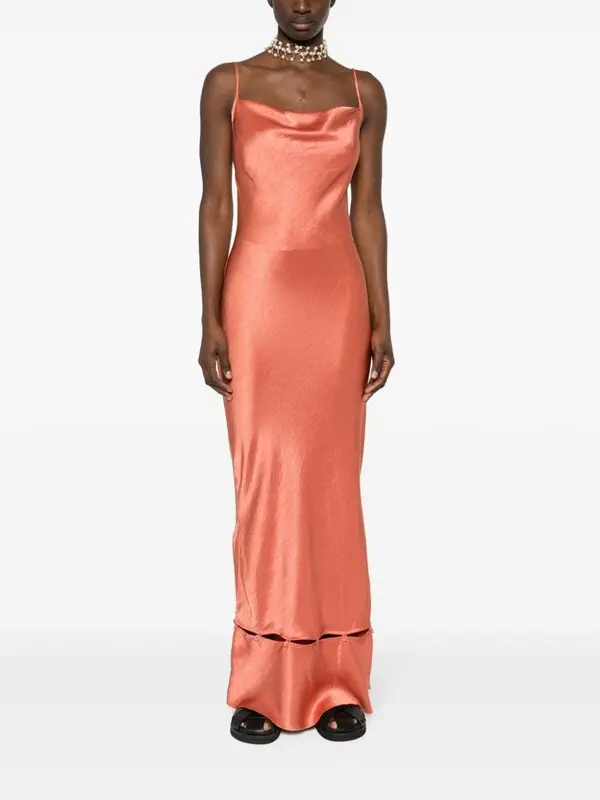 Nanushka Renny Maxi Dress - Orange