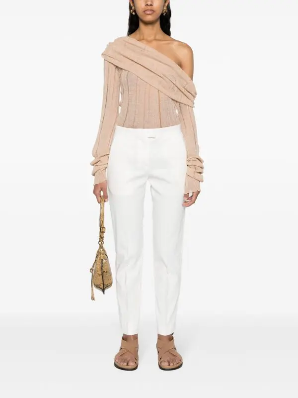 Isabel Marant Nolena Cigarette Trousers In White - 70% Off
