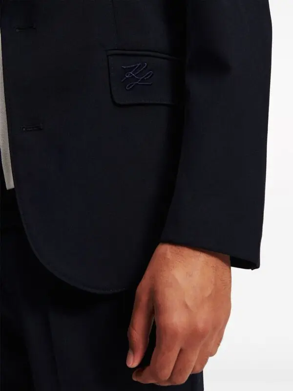 Karl Lagerfeld Peak-lapel Single-breasted Blazer