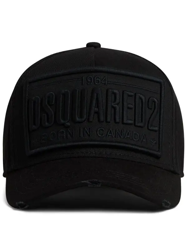 Dsquared2 Logo-embroidered Cap - Black