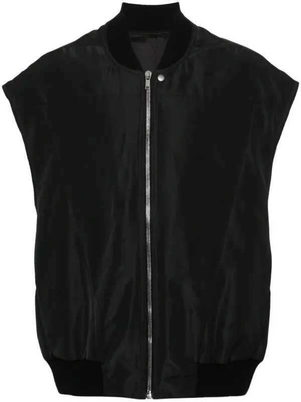Rick Owens Ribbed-collar Padded Gilet