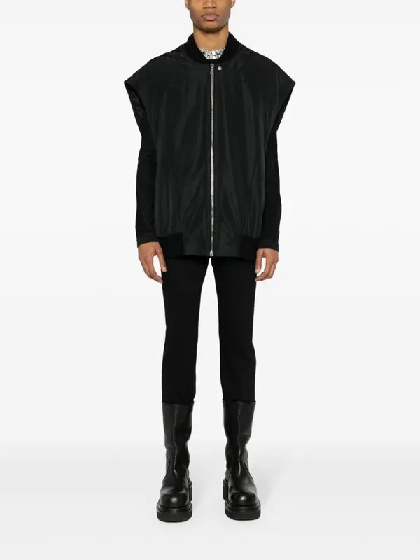 Rick Owens Ribbed-collar Padded Gilet