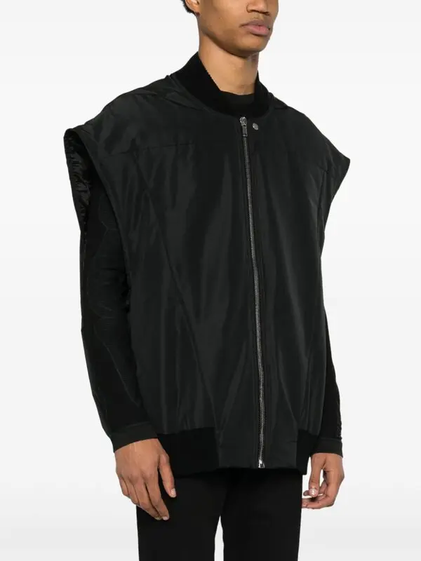 Rick Owens Ribbed-collar Padded Gilet
