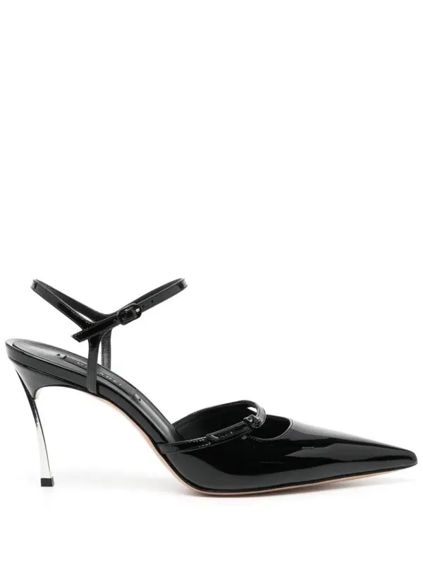 Casadei 90mm Patent Leather Pumps
