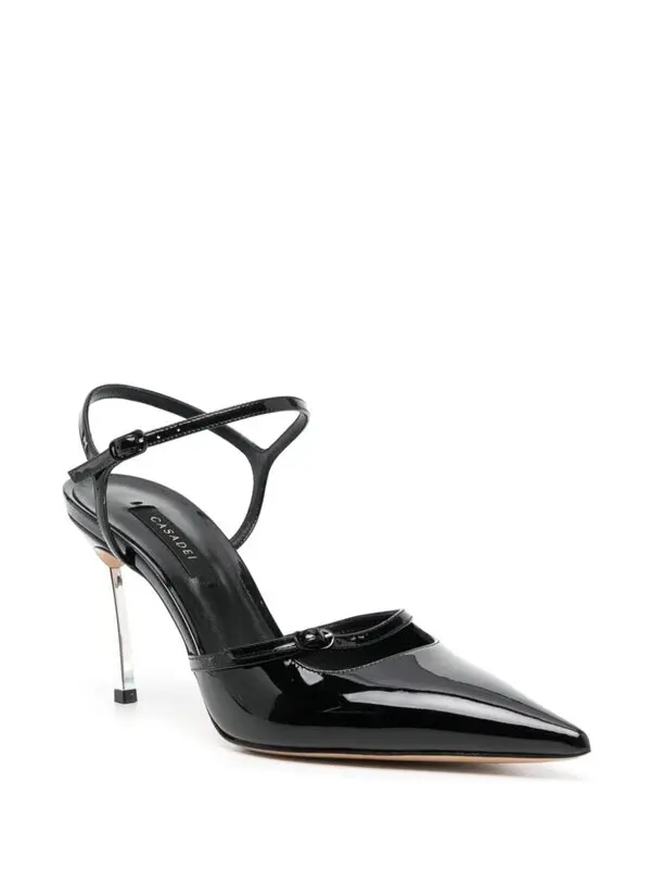 Casadei 90mm Patent Leather Pumps