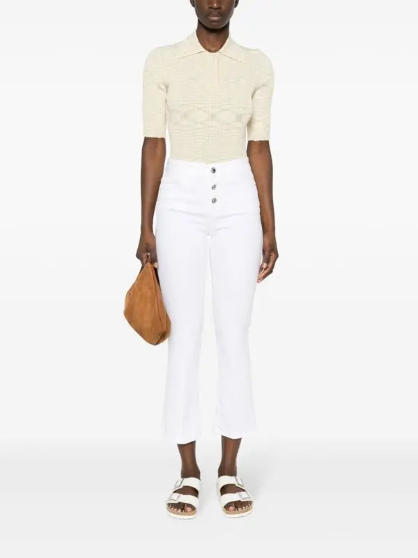 Liu Jo Mid-rise Bootcut Cropped Jeans