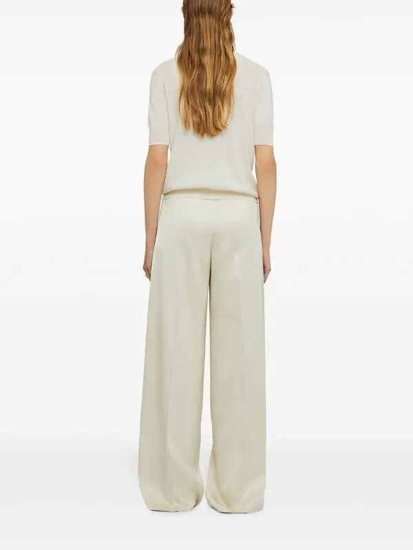 JIL SANDER Wide-leg Tailored Trousers - White