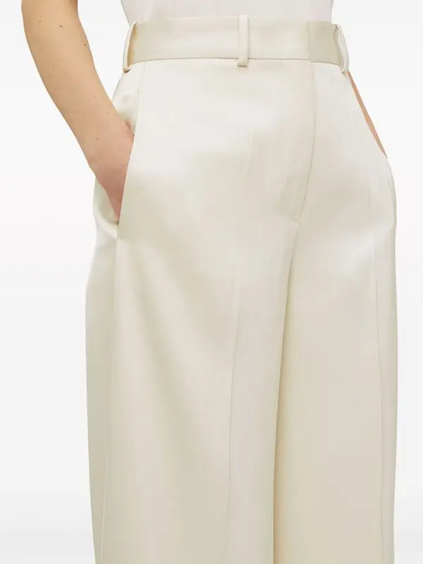 JIL SANDER Wide-leg Tailored Trousers - White