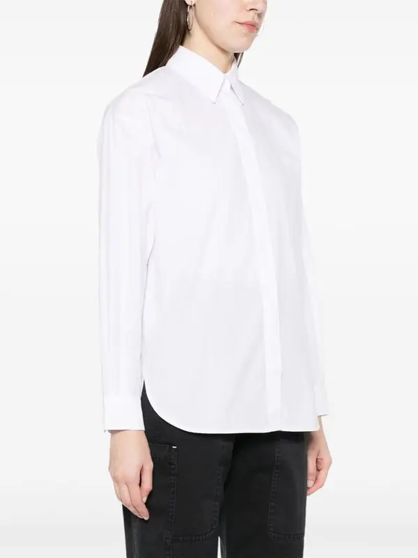 Pinko Embroidered-logo Poplin Shirt