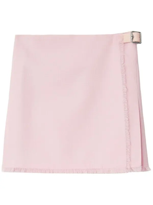 Burberry Buckle-fastening Kilt - Pink