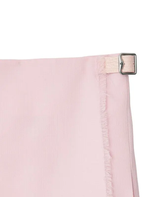 Burberry Buckle-fastening Kilt - Pink