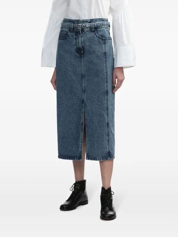 3.1 Phillip Lim A-line Denim Skirt