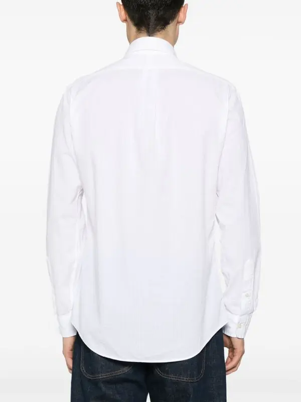 Polo Ralph Lauren Embroidered-logo Cotton Shirt - White