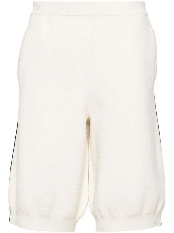Gcds Bouclé-knit Bermuda Shorts