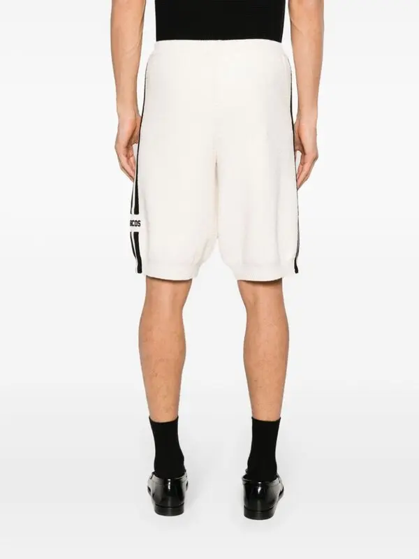 Gcds Bouclé-knit Bermuda Shorts