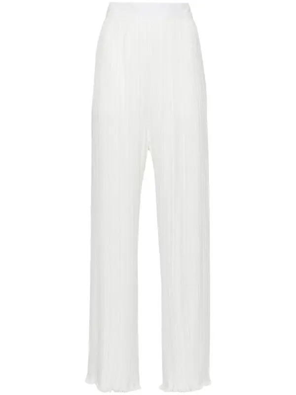 LANVIN Straight-leg Pleated Trousers - White
