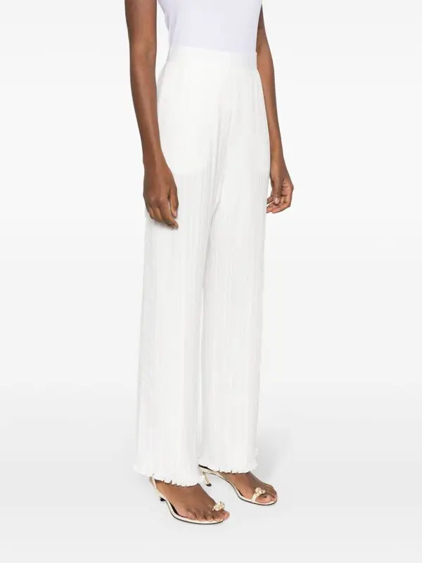 LANVIN Straight-leg Pleated Trousers - White