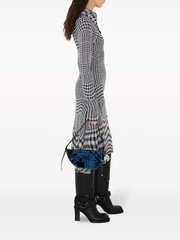 Burberry Houndstooth-pattern Midi Dress