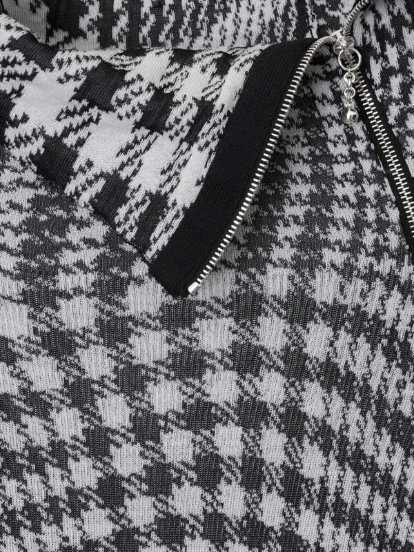 Burberry Houndstooth-pattern Midi Dress