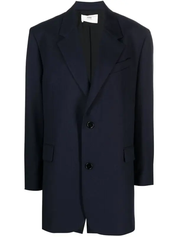 Ami Notched-lapels Single-breasted Blazer