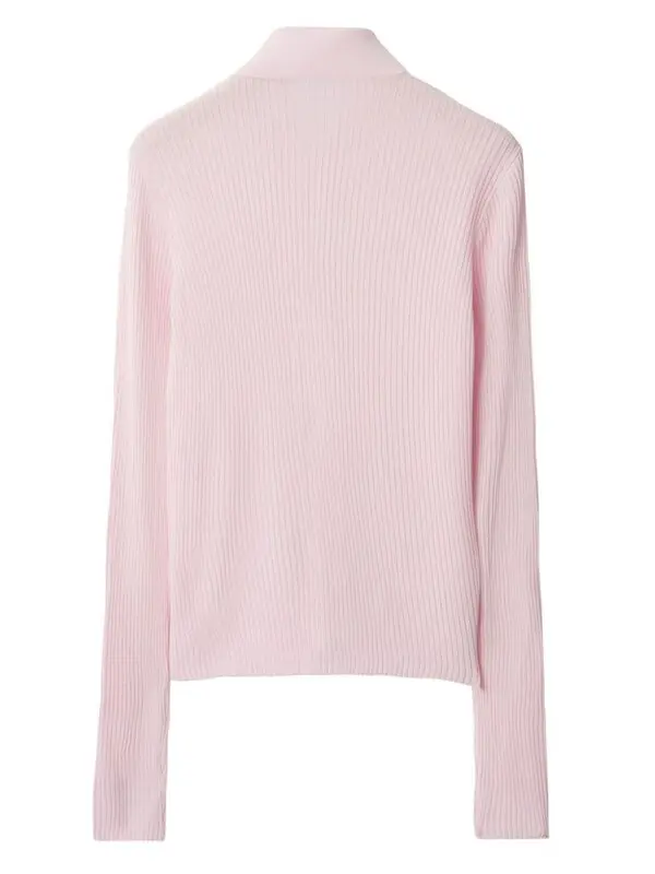 Burberry Buttoned Ribbed Cardigan