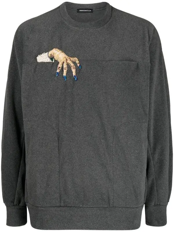 Undercover Embroidered Motif Crew-neck Sweatshirt