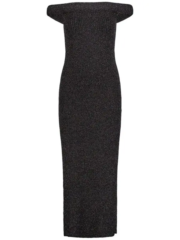 TOTEME Roll Off-shoulder Knitted Dress