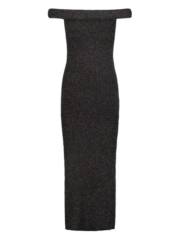 TOTEME Roll Off-shoulder Knitted Dress