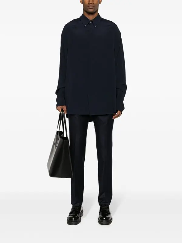 AMI Paris Tapered-leg Wool Trousers