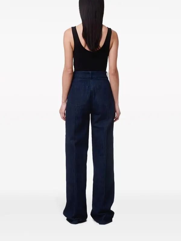 Another Tomorrow High-rise Denim Trousers