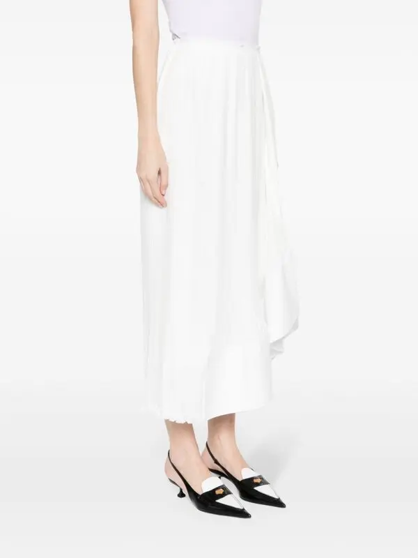 LANVIN Midi Pleated Skirt - Black