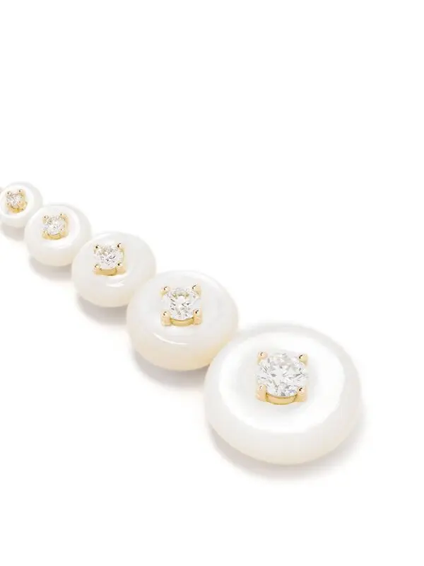 Fernando Jorge 18kt Gold Diamond And Mother-of-pearl Earrings