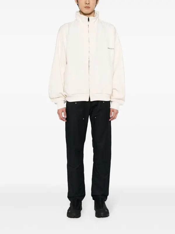 Buscemi Cotton Fleece Bomber Jacket - Neutrals