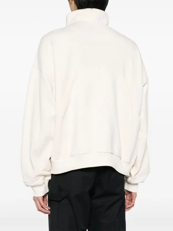 Buscemi Cotton Fleece Bomber Jacket - Neutrals