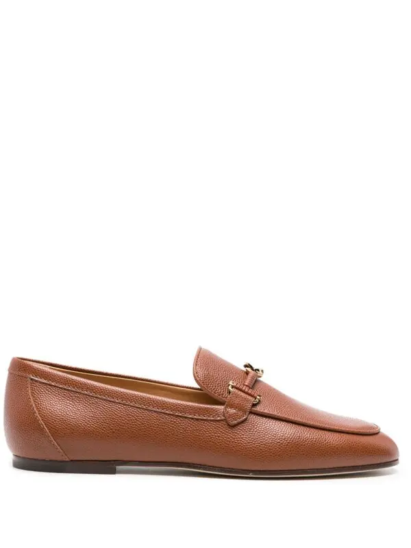 TOD'S Knot-plaque Leather Loafers