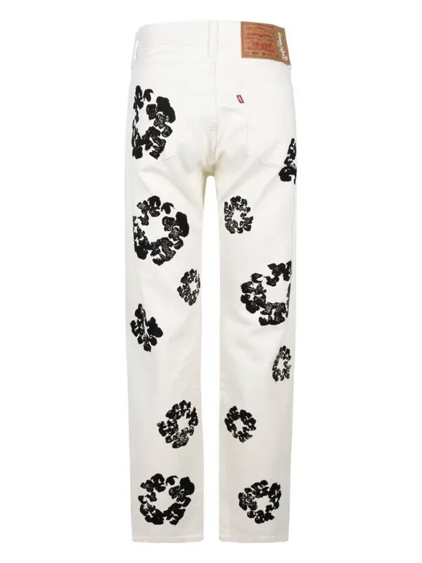 DENIM TEARS X Levi's Wreath-print Jeans